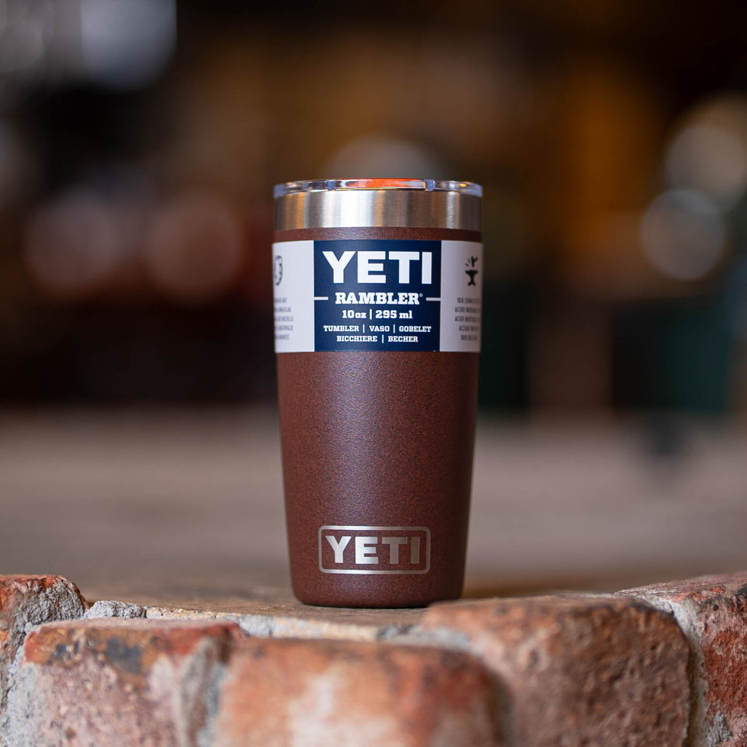 YETI Rambler10oz - 295 ml Wetlands Brown | Black and Blue BBQ